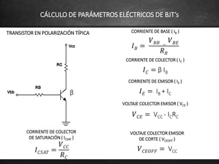 Teoría Básica de Transistores BJT | PPTX