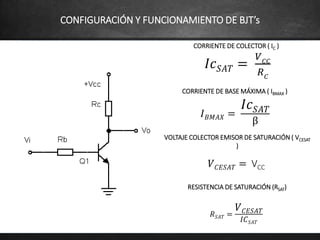 Teoría Básica de Transistores BJT | PPTX