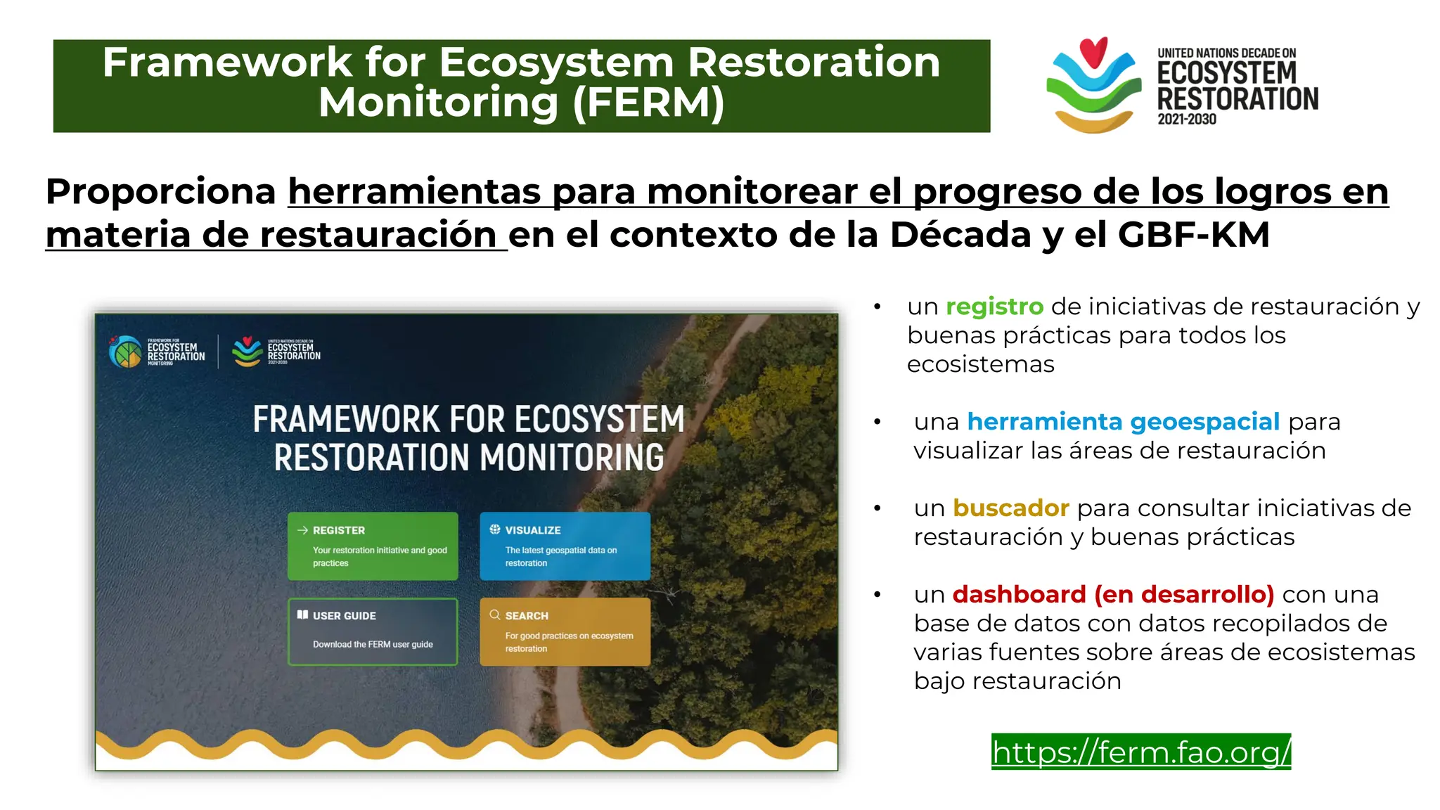 Framework for Ecosystem Restoration Monitoring (FERM ...