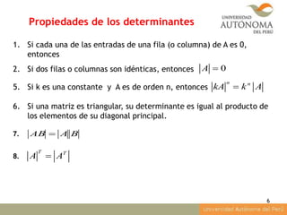 determinante inversa | PPTX