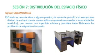 Sesión 8. distribucion del espacio fisico | PPTX