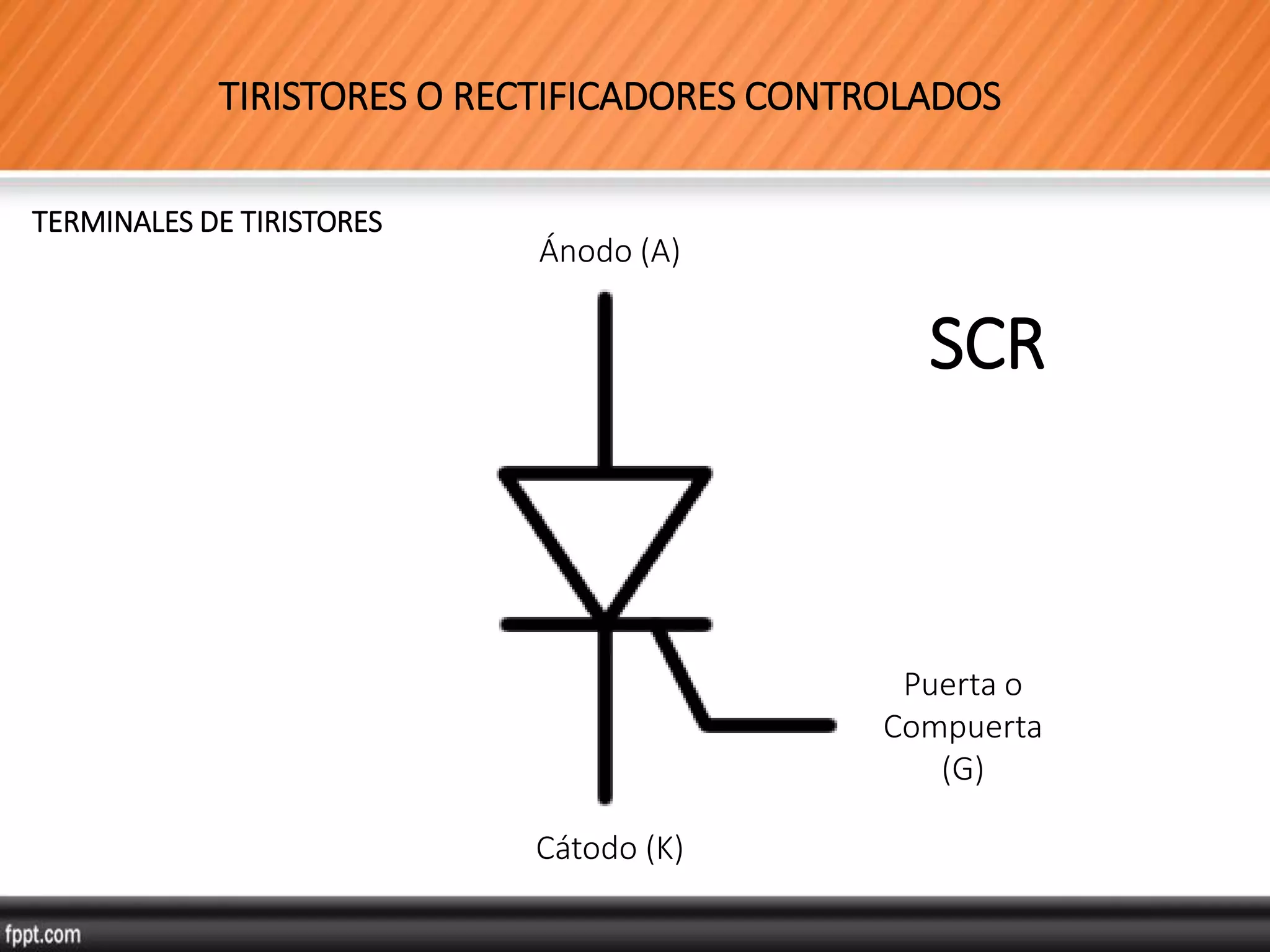 Teoría Básica de Tiristores SCR | PPTX