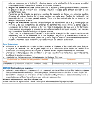 SESIÓN 8 PLAN DEFENSA CIVIL PARA LOS ESTUDIANTESdocx | DOCX