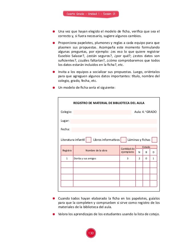 Fichas Para Biblioteca De Aula - creditohearpue