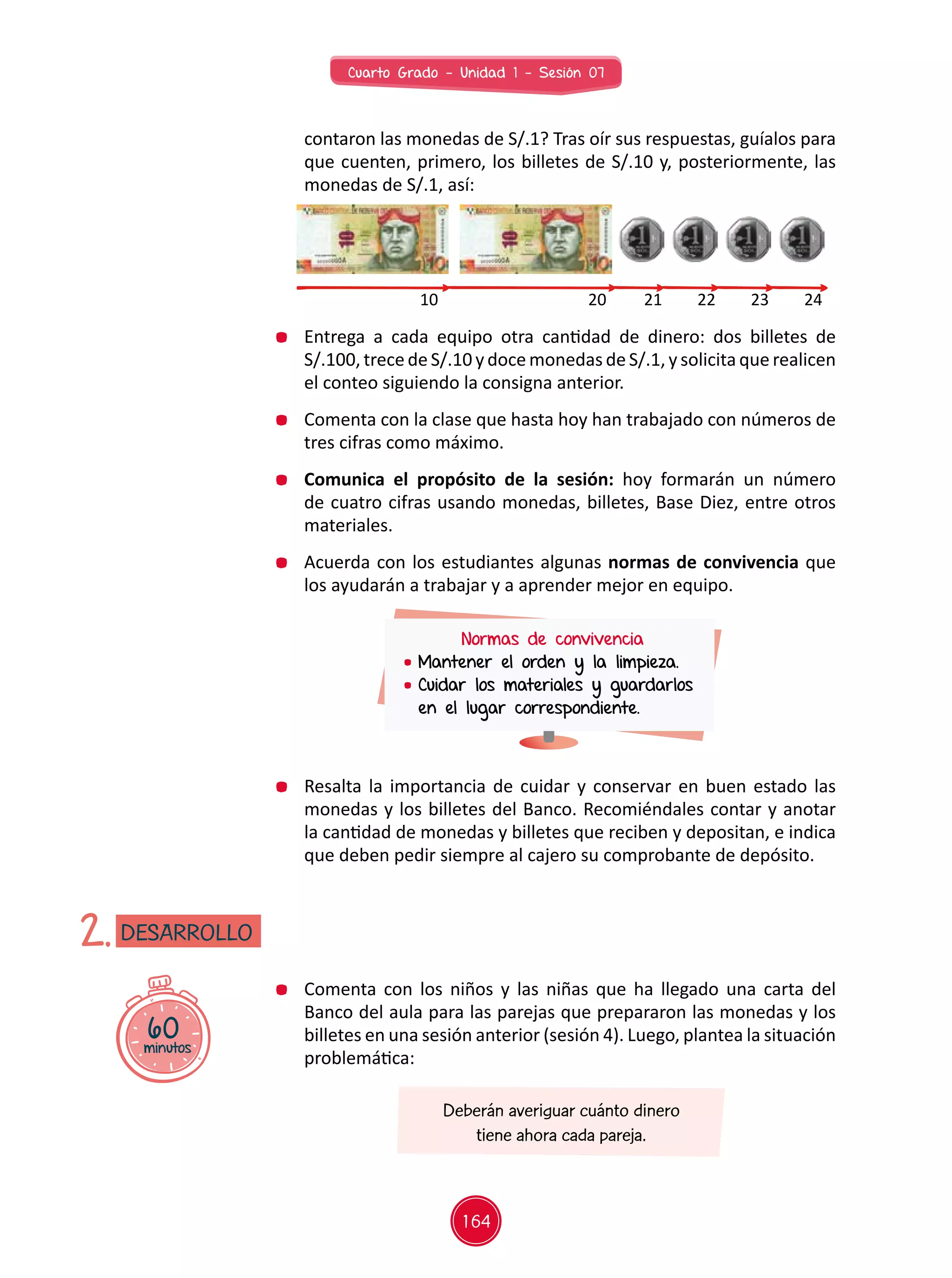 Sesión de Aprendizaje 07 de Unidad Didáctica 01 del Área de Matemática ...