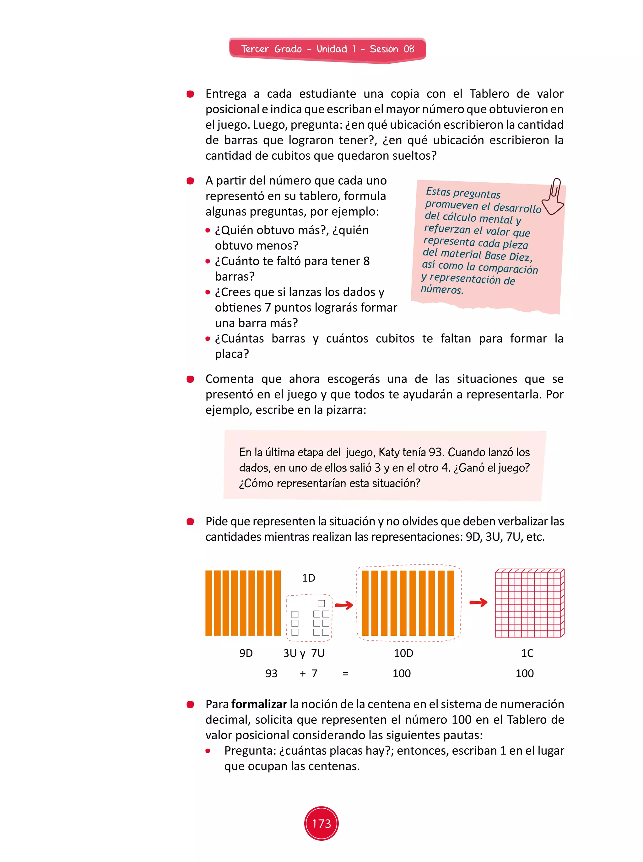 Sesión de aprendizaje 08 de Unidad Didáctica 01 del Área de Matemática ...