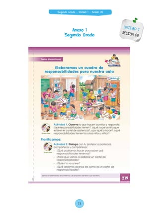 Sesión de Aprendizaje 08 de Unidad Didáctica 01 del Área de ...