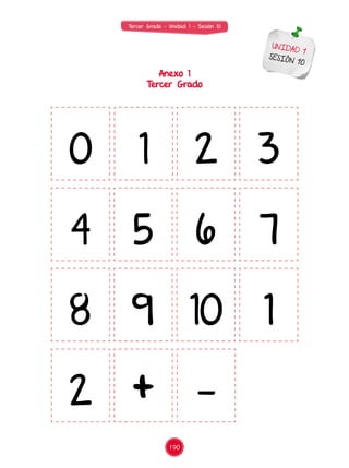 Sesión de aprendizaje 10 de Unidad Didáctica 01 del Área de Matemática ...