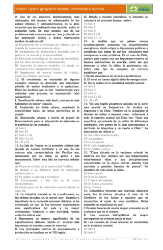 Sesión espacio geográfico ejercitación | PDF