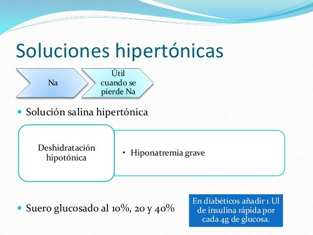 Soluciones Hipertonicas