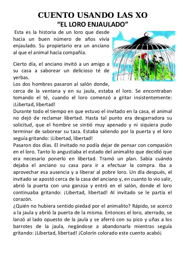 CONECTORES PARA UN CUENTO UTILIZANDO LAS XO