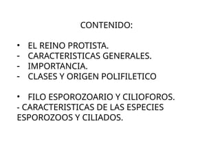SESION 03 EL REINO PROTISTA y su relacion....pptx