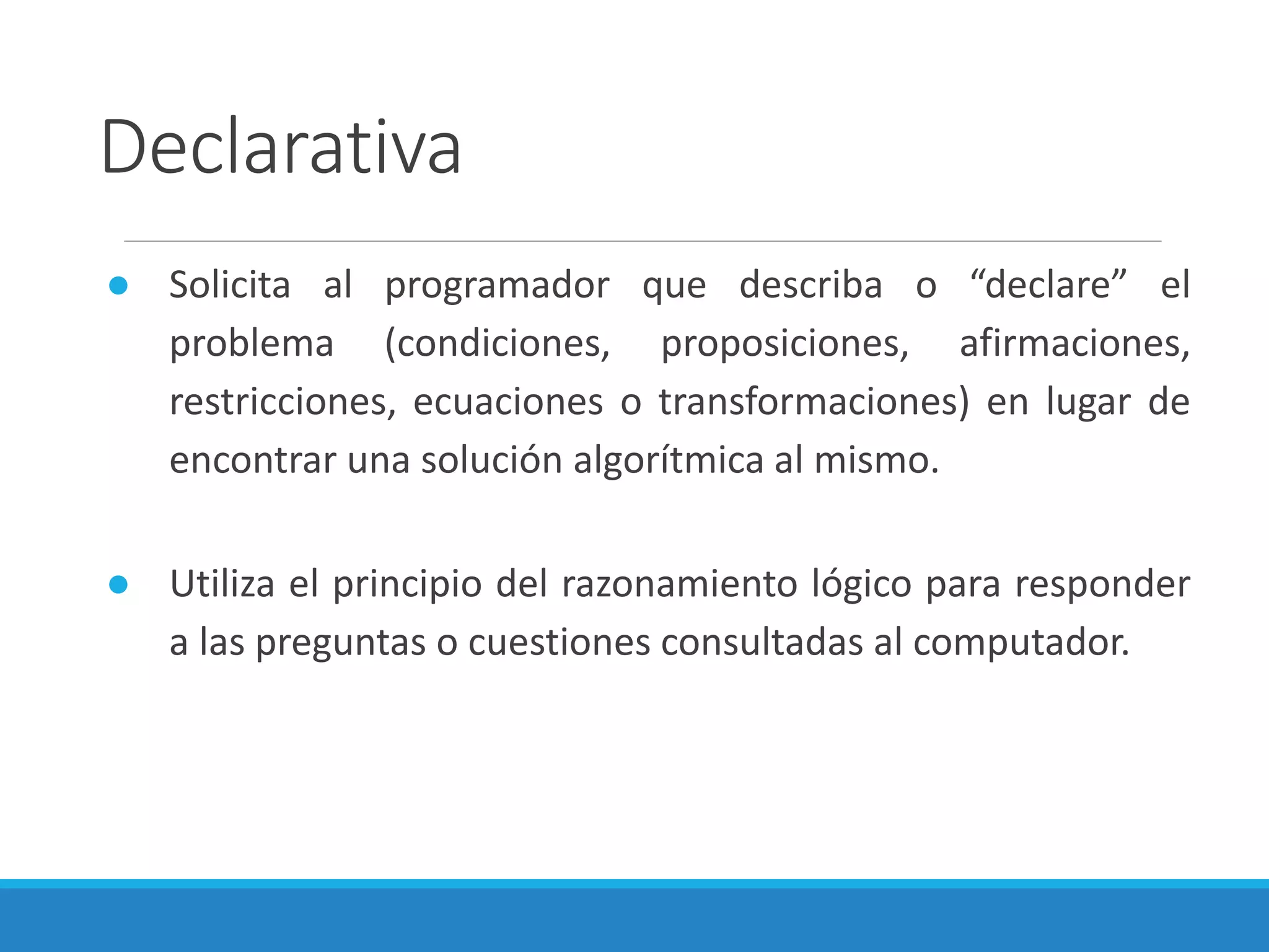 Paradigmas de programación | PPTX | Programming Languages | Computing
