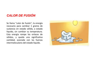 Calor latente de fusion | PDF