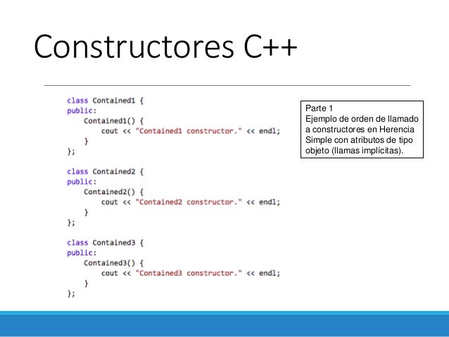 Programación Orientada A Objetos Constructores Y Destructores