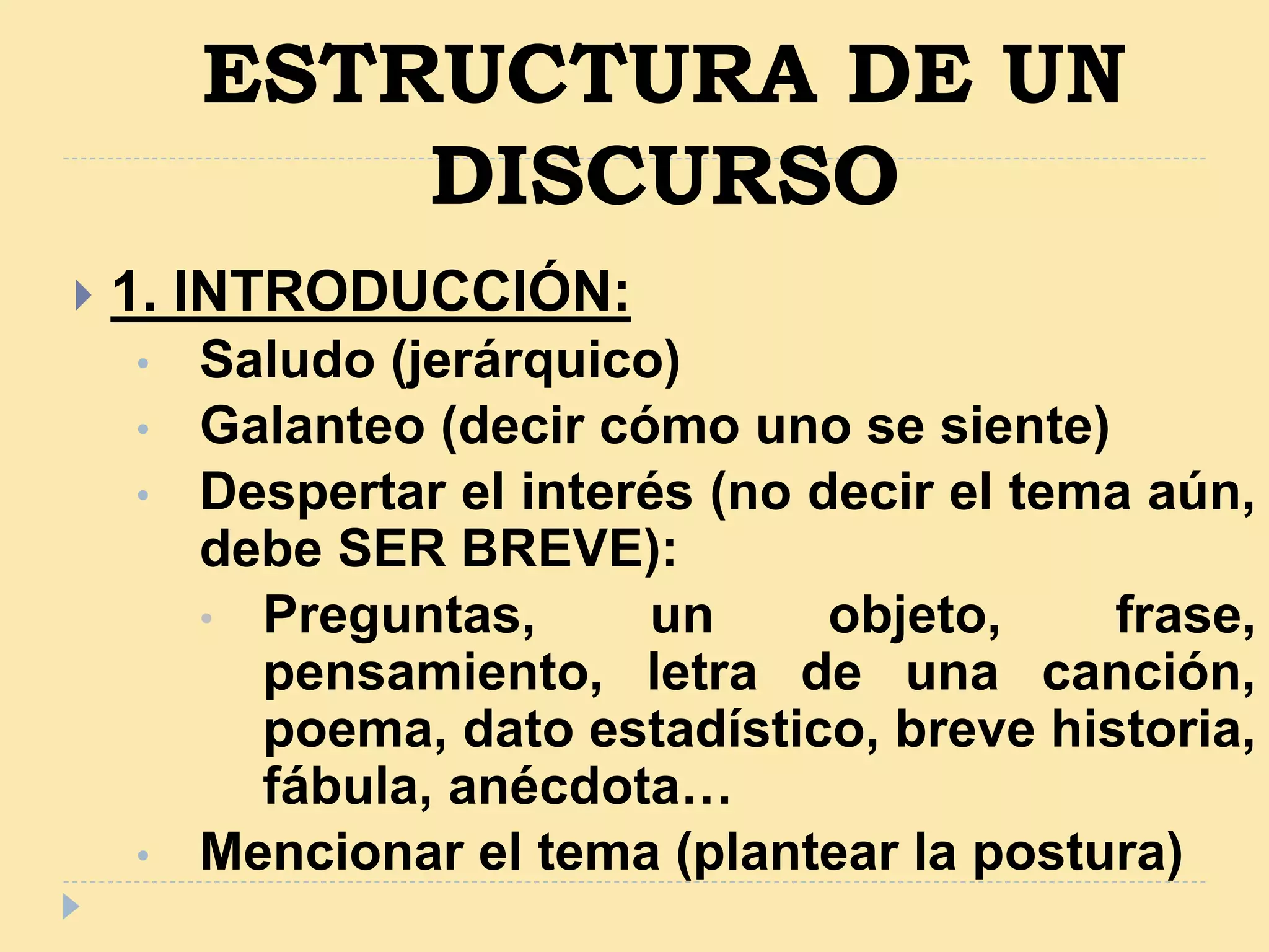 Sesion 07 discurso, tipos y estructura | PPTX