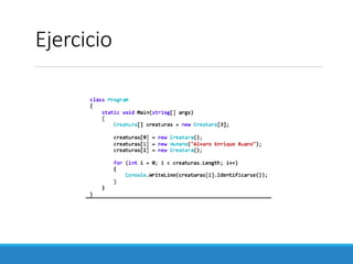 Programación Orientada a Objetos - Otras relaciones entre clases | PPTX