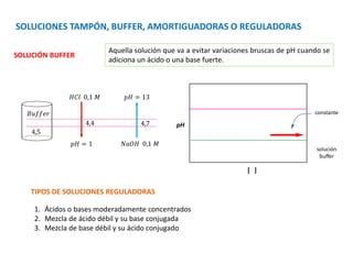 Soluciones reguladoras y equilibrio de precipitacion | PDF