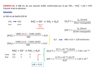 Soluciones reguladoras y equilibrio de precipitacion | PDF