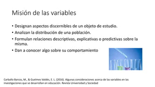 ppt de variables y diagrama acíclico dirigido | PPTX