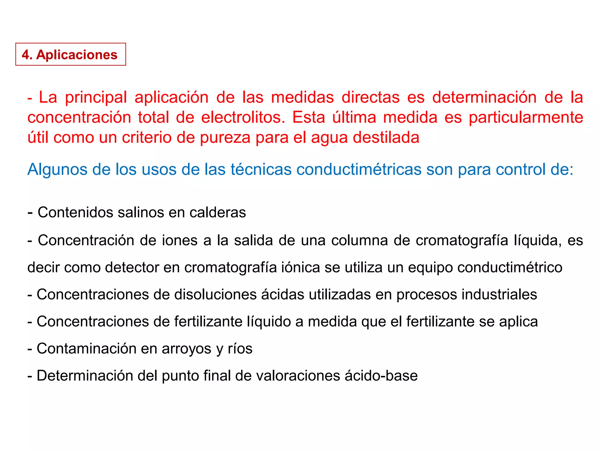 Metodos electroanaliticos (conductimetria) | PDF