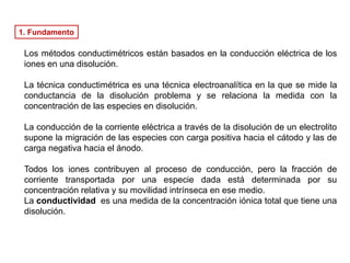 Metodos electroanaliticos (conductimetria) | PDF