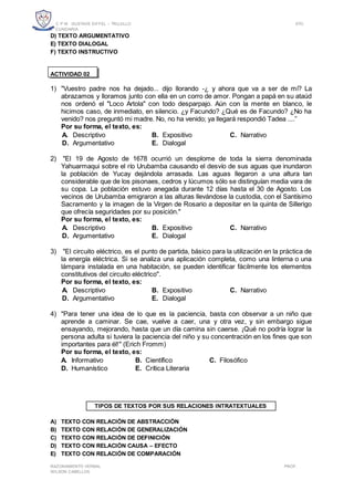 Sesion 14 5 to - clasificaciones textuales | PDF