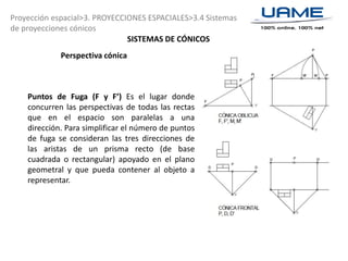 Sesion 15 sistemas de proyecciones conicas | PPTX