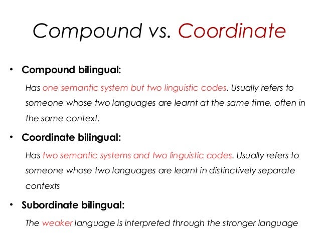 Linguistics Compound