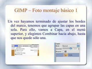 Sesion 2 - Fotomontaje básico con GIMP 1 | ODP | Photo Editing Software ...