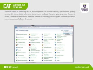 Sesion 2 panel de control- final | PPTX