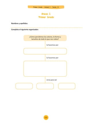 Sesión 22 integrada-1er grado MINEDU. | PDF