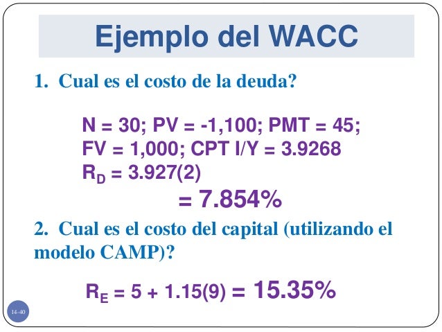 Sesion #2, wacc (spanish)