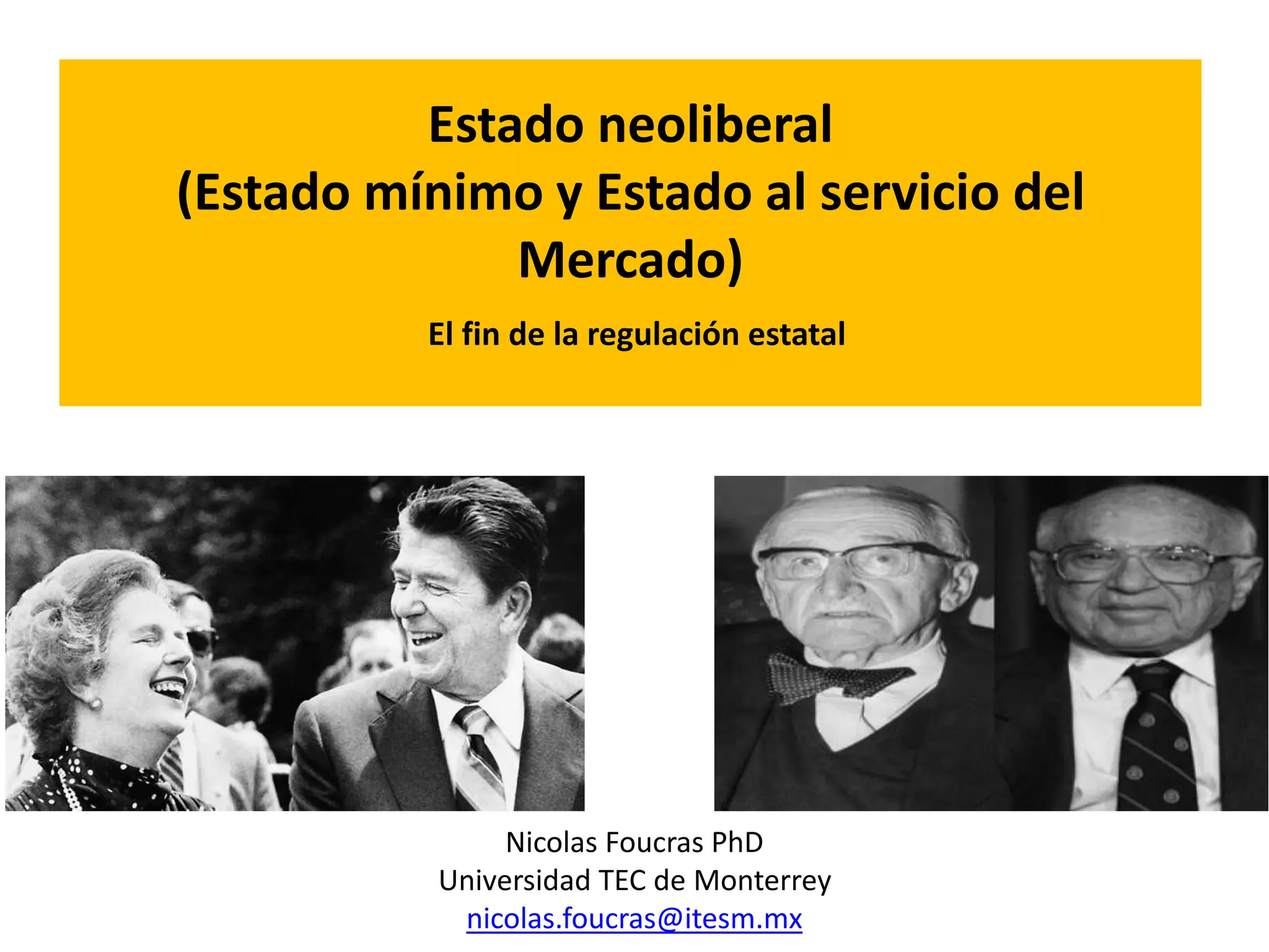 Neoliberalismo y Estado neoliberal | PPTX