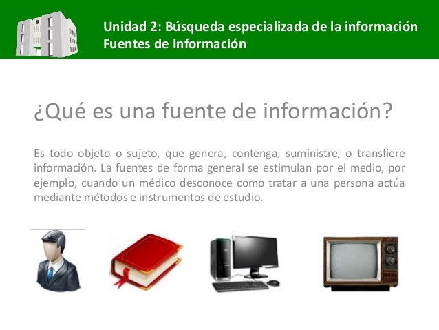 Fuentes De Informacion
