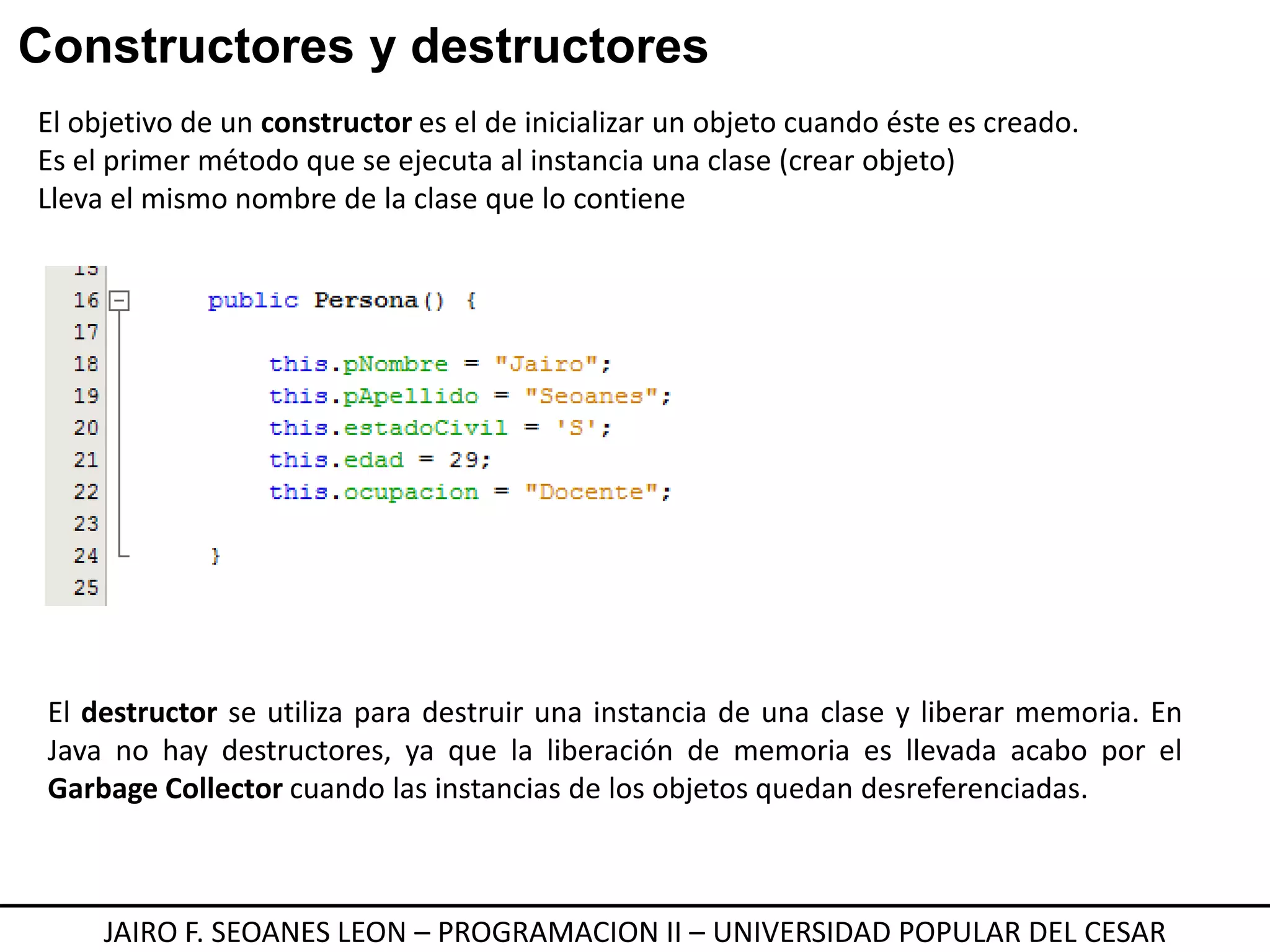 Sesion 4 Objetos Y Clases Ppt