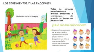 2O. GRADO ADJETIVOS, VALOR POSICIONAL, LOS SENTIMIENTOS Y LAS EMOCIONES ...