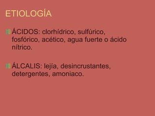 Sesion causticos | PPT