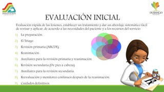 Atencion inicial paciente politraumatizado ATLS | PPTX