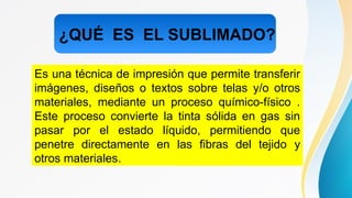 SESION DEL SUBLI en tazas o telas de algodopptx | PPTX