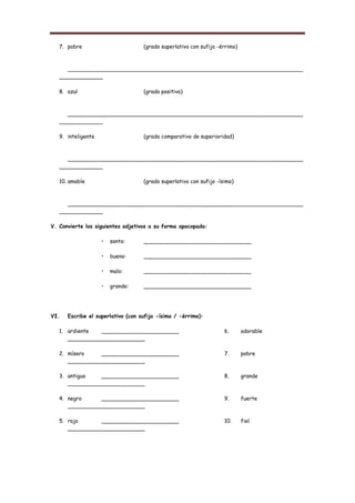 Sesion el adjetivo | PDF