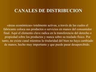Canales de distribución | PPT