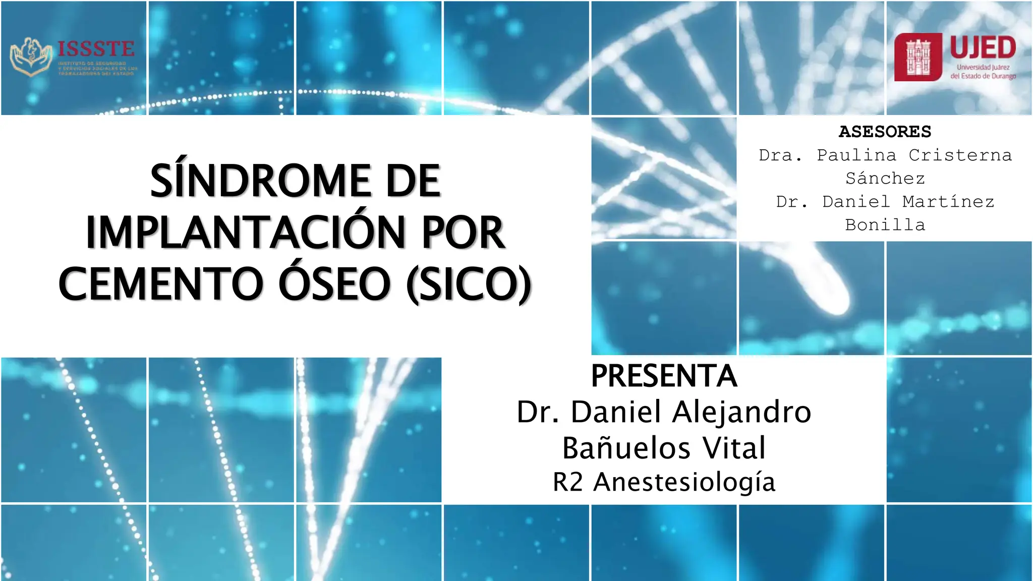 SINDROME DE IMPLANTACION POR CEMENTO OSEO sesion GENERAL, DISCUSION DE ...