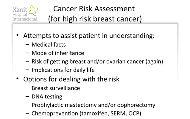 Cancer screening and Genetics Risk Assessment Counseling program | PPT
