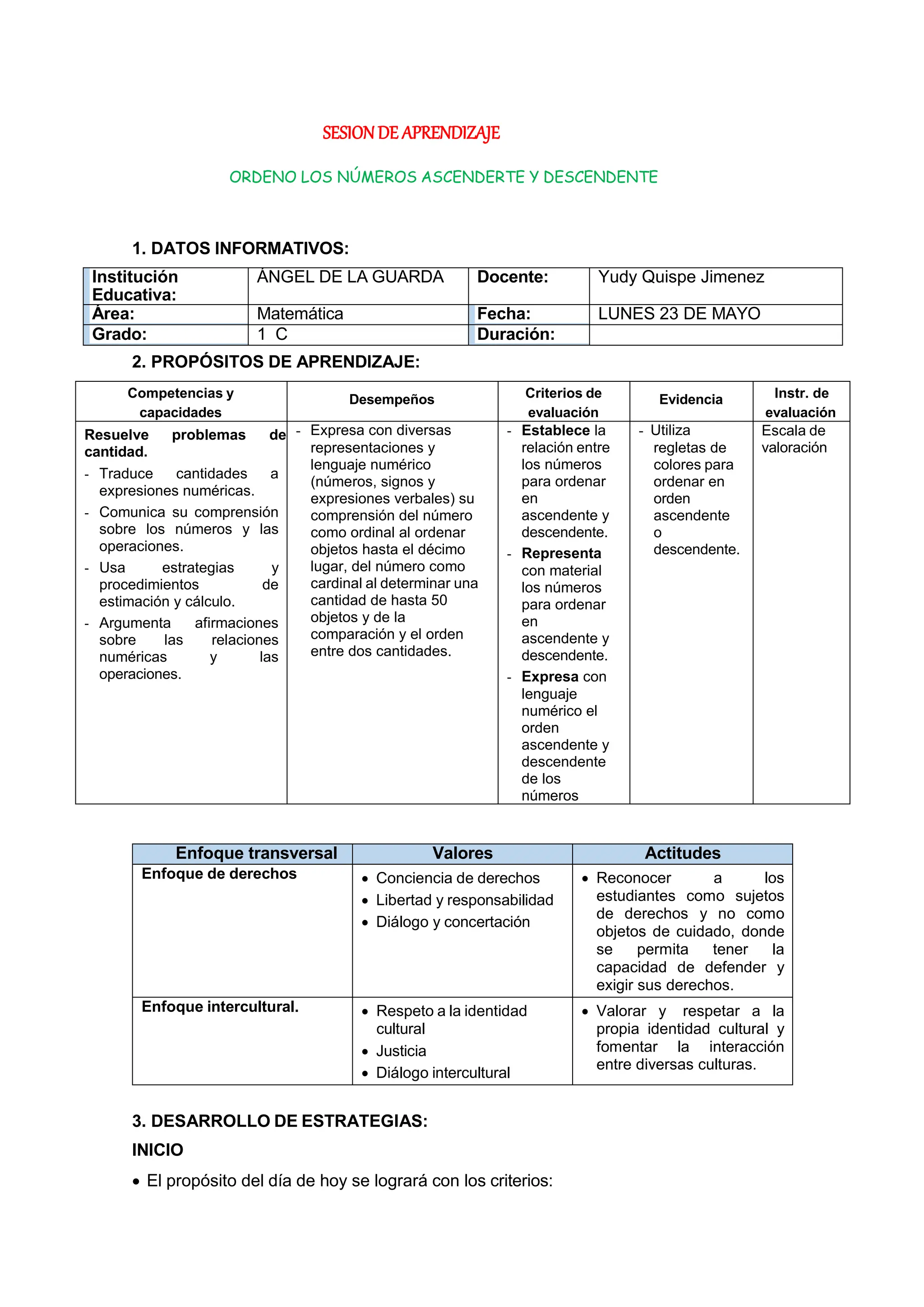 SESION ORDENAMOS NÚMEROS EN FORMA ASCENDENTE Y DESCENDENTE 20 DE MAYO.docx