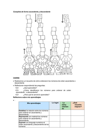 SESION ORDENAMOS NÚMEROS EN FORMA ASCENDENTE Y DESCENDENTE 20 DE MAYO.docx