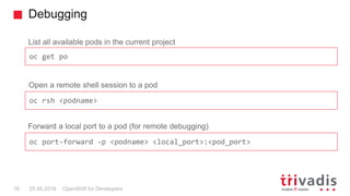 TechEvent OpenShift for Developers | PDF
