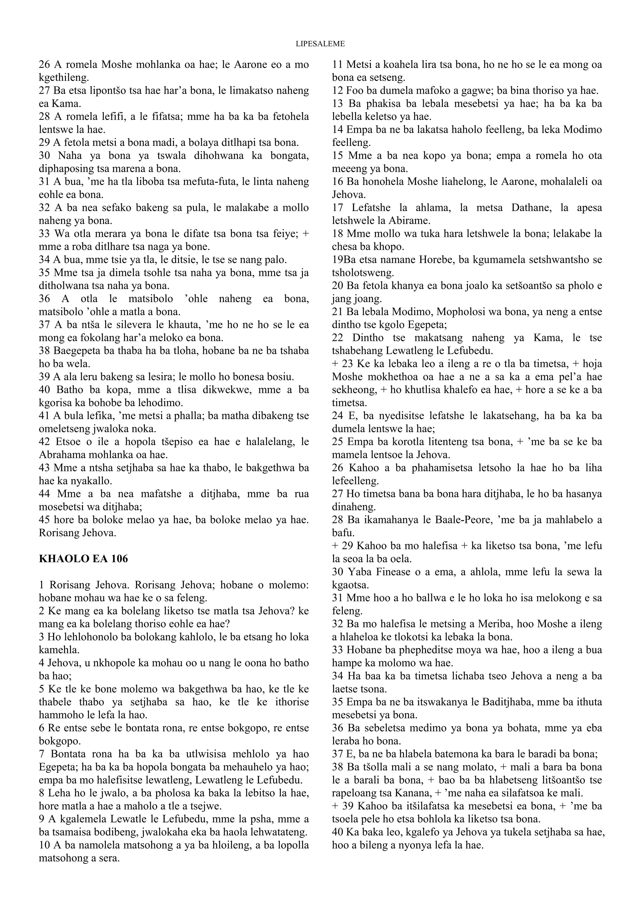 Sesotho - The Book of Psalms - Google Cloud Translation.pdf