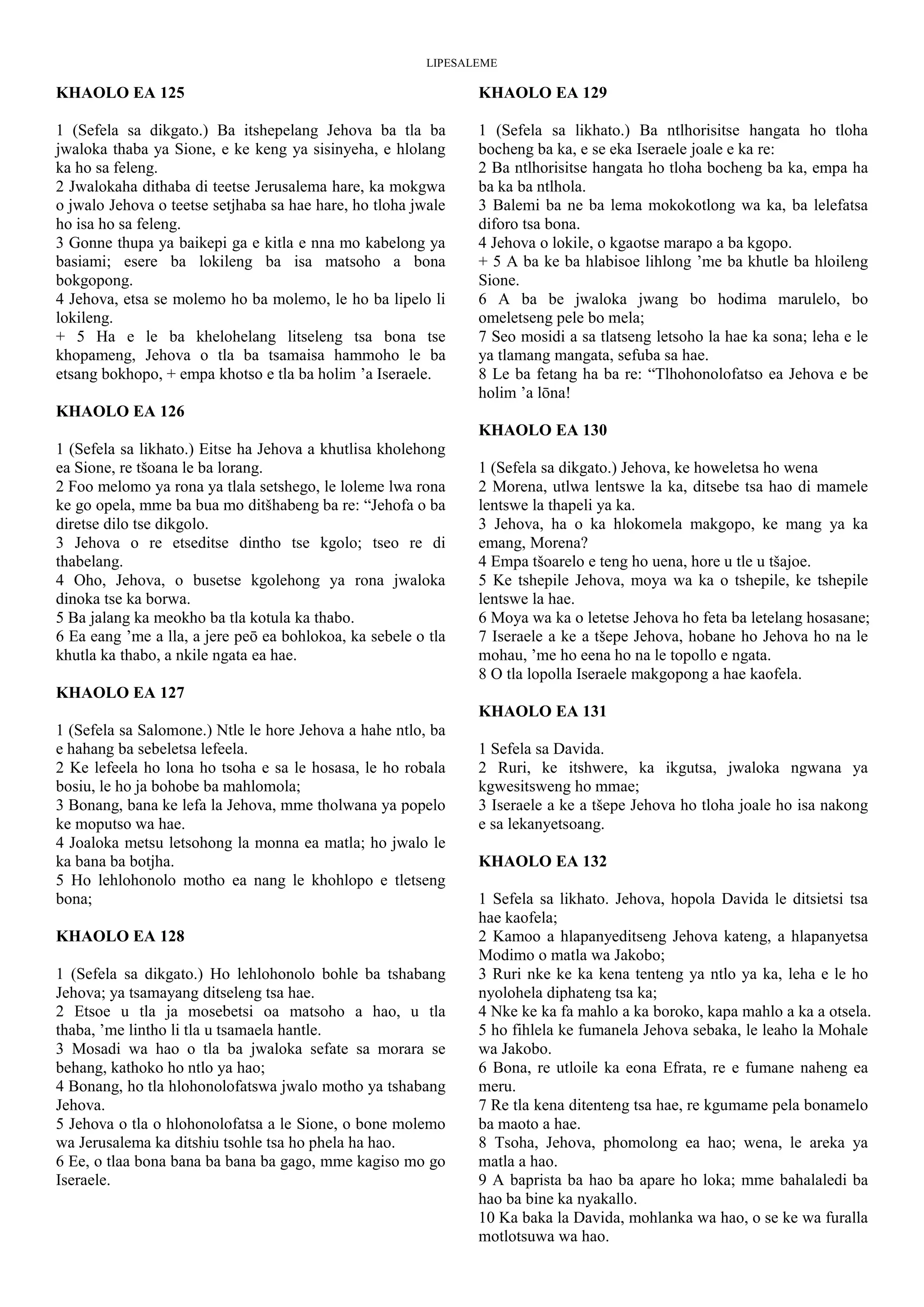 Sesotho - The Book of Psalms - Google Cloud Translation.pdf