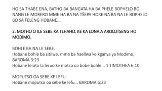 Sesotho Soul Winning Gospel Presentation - Only JESUS CHRIST Saves.pptx